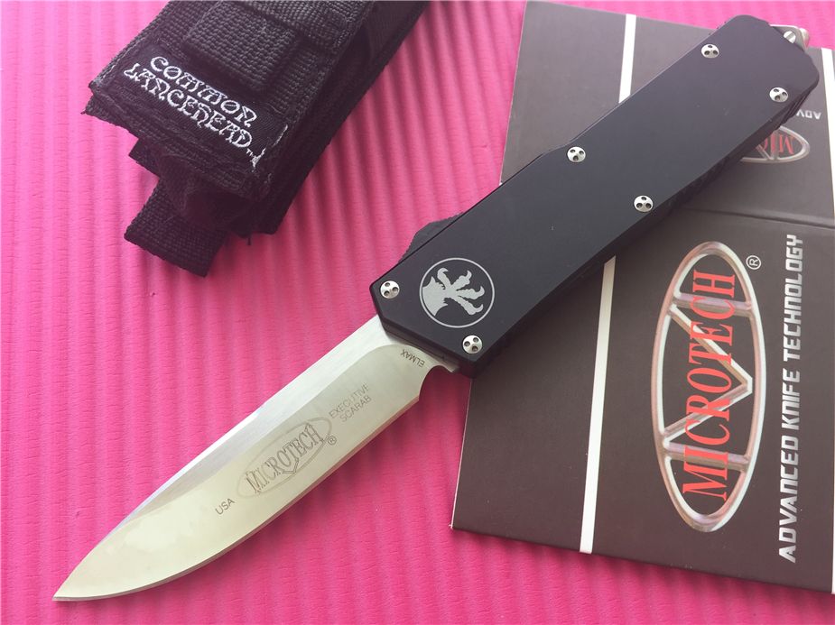 Microtech Scarab Executive Dual Action S/E Automatic Knife 3.25 Satin ...