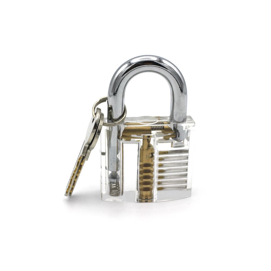 Lockmaster 7 Pins Transparent Cutaway Practice Clear Acrylic Lock ...