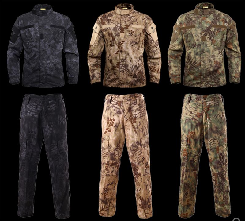 2017 Jungle Camouflage Hunting Sets Mens Jacket Pant Python Pattern ...