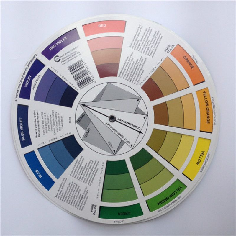 10x Tattoo Pigment Color Wheel Chart Supplies Art Paper Mix Studio ...