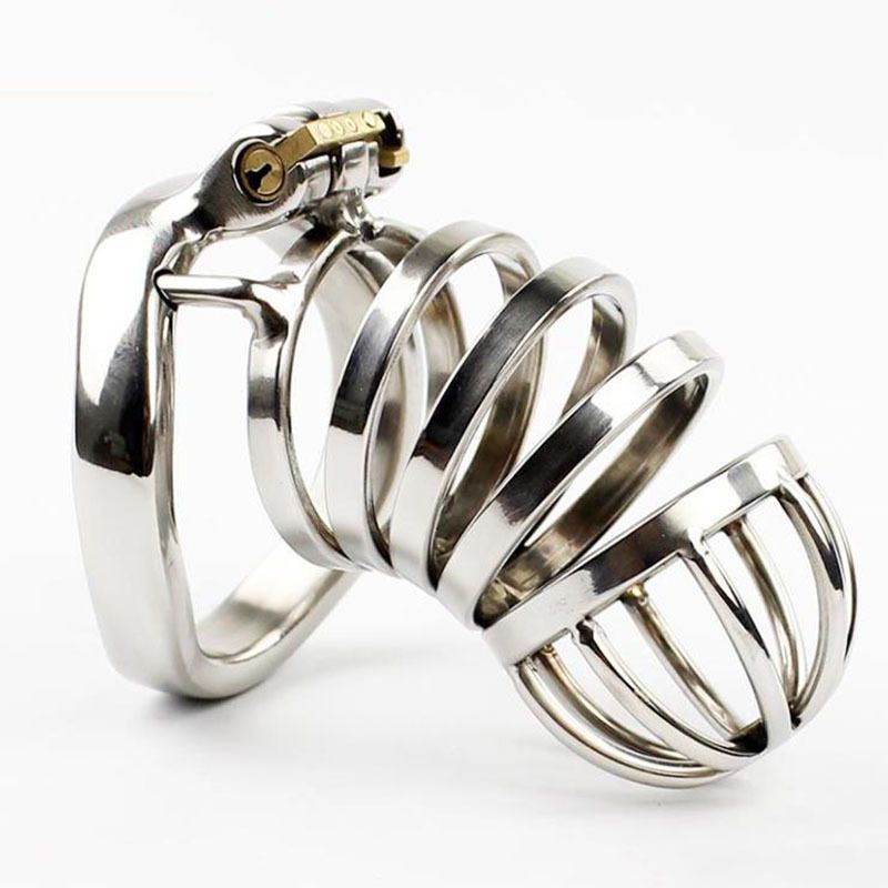 2016 NEW Stainless Steel Male Chastity Devices Latest Design Metal ...