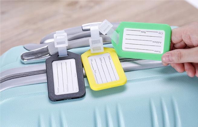 2021 Travel Accessories Luggage Tag Hard PP Baggage Check In Card Size ...