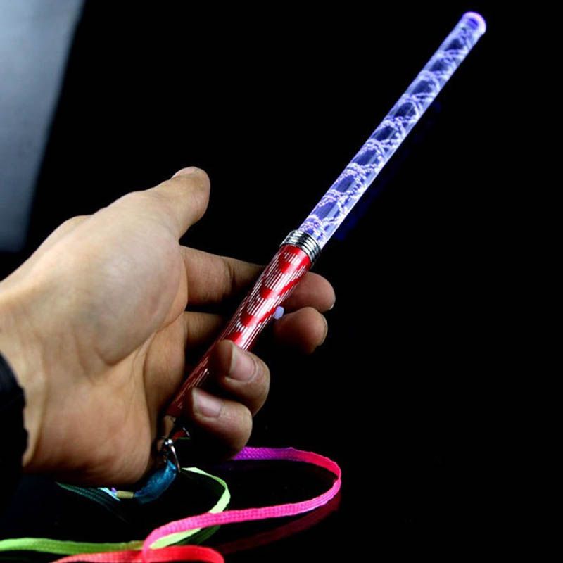 26cm Acrylic LED Glowing Magic Wands Sticks Toy Concert Bar Flashing ...