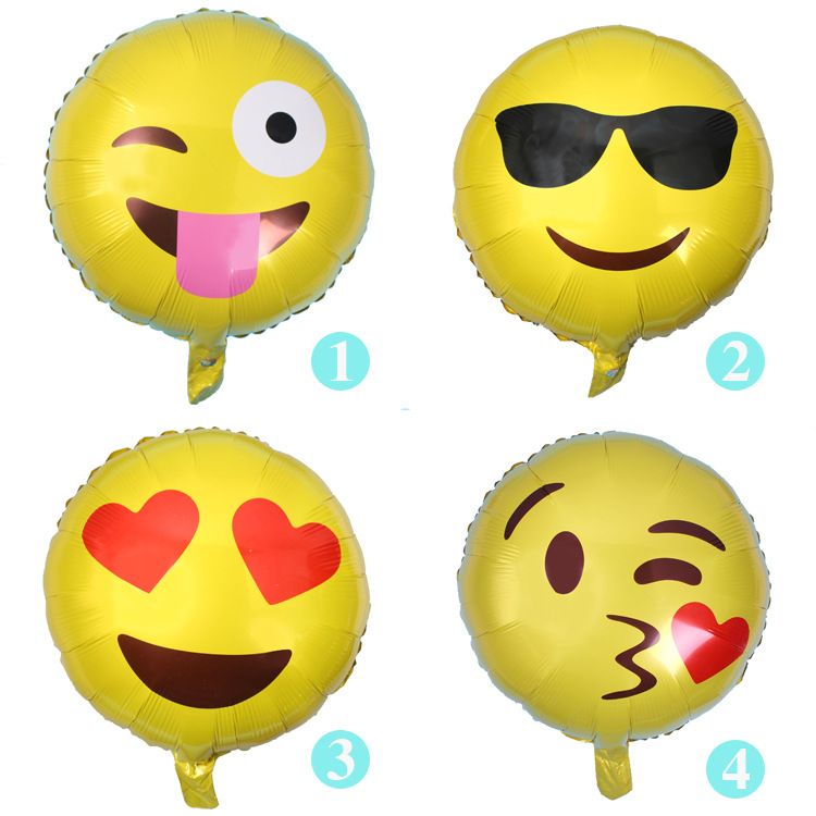 Qq Emoji Balloon Aluminium Coating Made Wedding Balloon Party Birthday ...