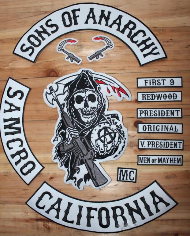 Online Cheap Sons Of Anarchy Embroidery Twill Patches For Jacket ...