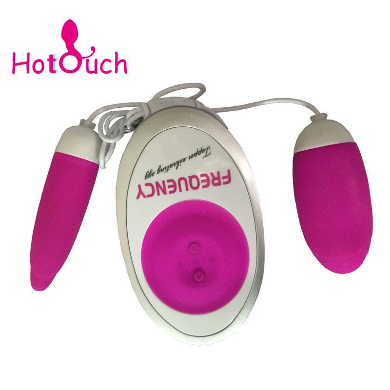 30 Frequency Speed Vibration Remote Control Mini Silicone Double Jump