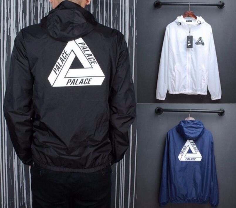 Palace Jacket Men London Brand Classic Triangle Printing Windbreaker ...
