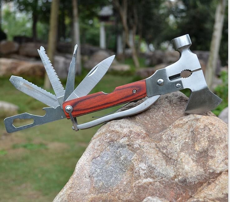 Discount Multi Purpose Tool Axe Pliers Outdoor Survival Knife Bottle ...