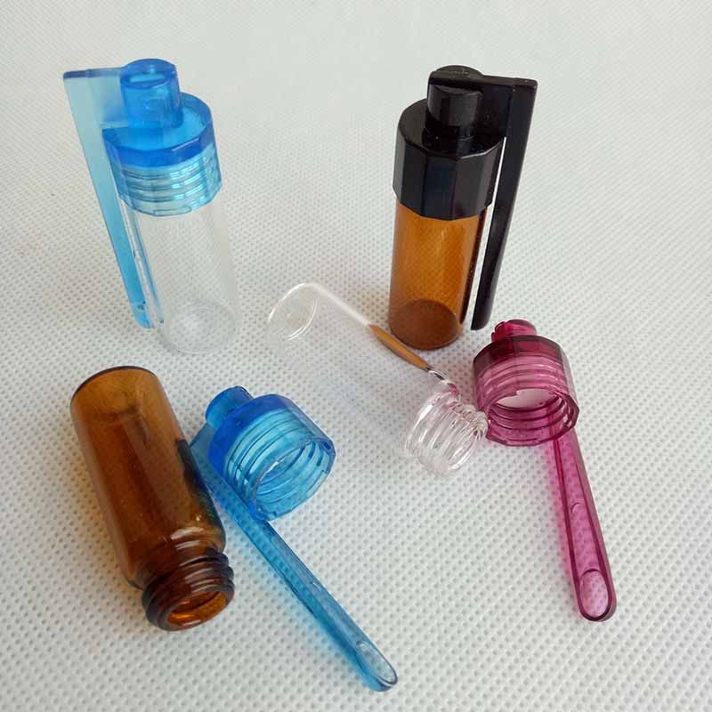 2021 51mm/36mm Acrylic Plastic Bottle Snuff Snorter Dispenser Bullet ...