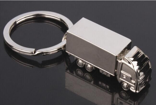 2016 Fashion Novelty Mini Truck Shaped Keychains Metal Truck Keyrings ...
