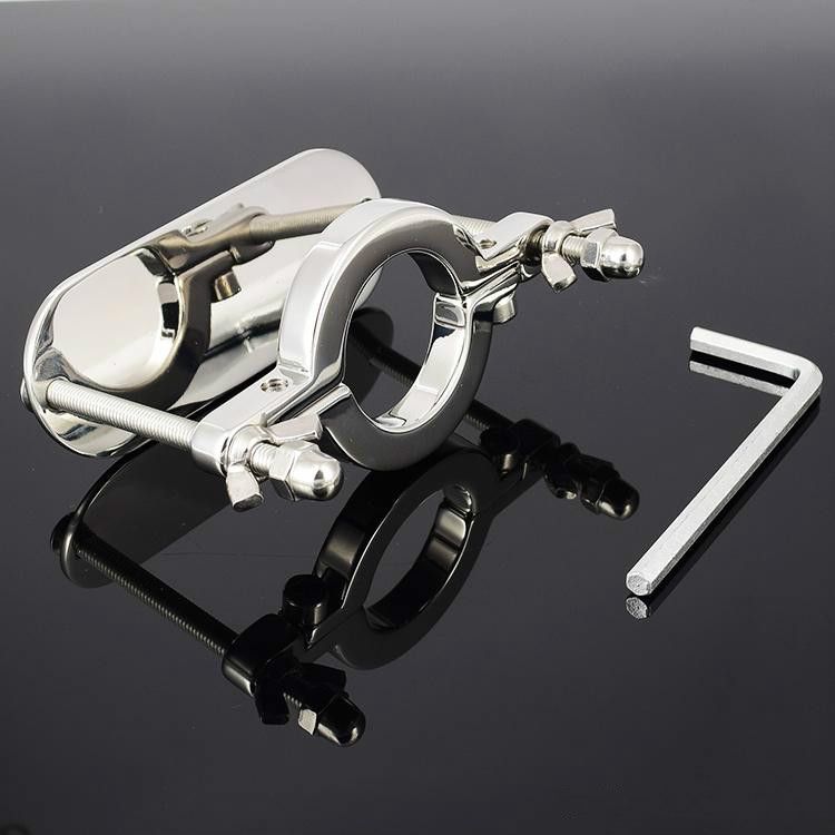 Stainless Steel Scrotum Bondage Bdsm Toys Ball Stretcher Scrotal