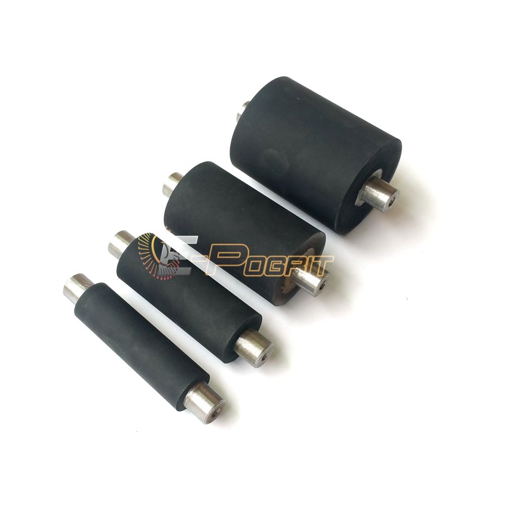 OD 3/4 to 2 Rubber Roller with Shaft Grinder Contact Wheel Rubber ...