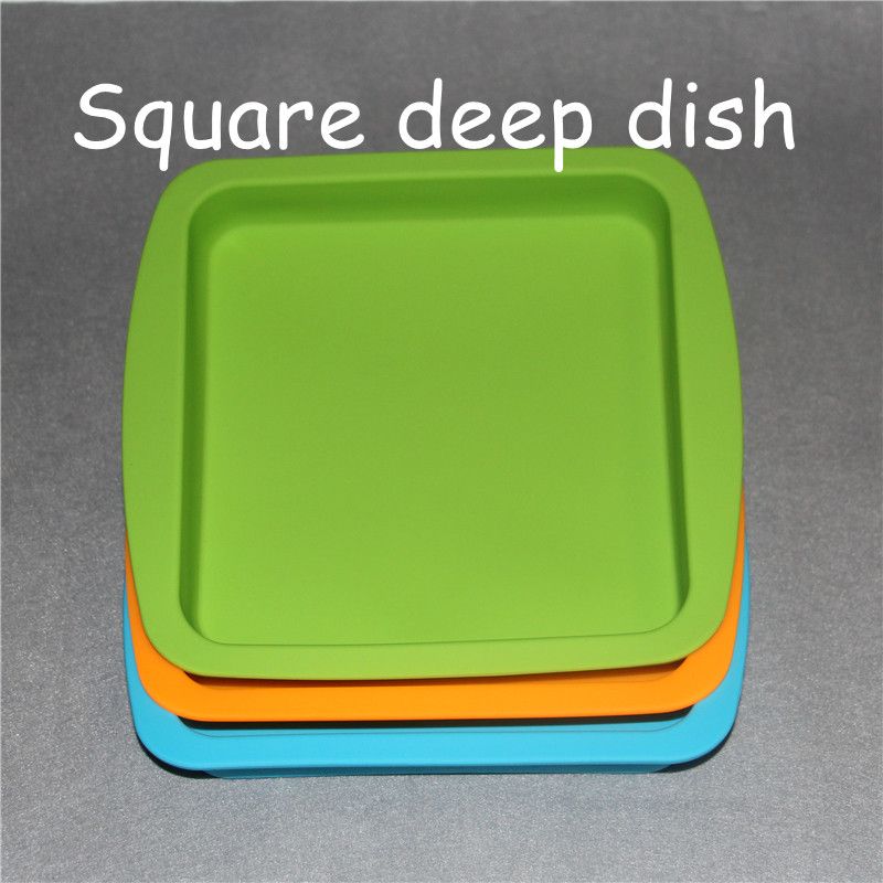 2020 Silicone Wax Dish Deep Trays Square Shape 8X8 Food Garde Silicone ...