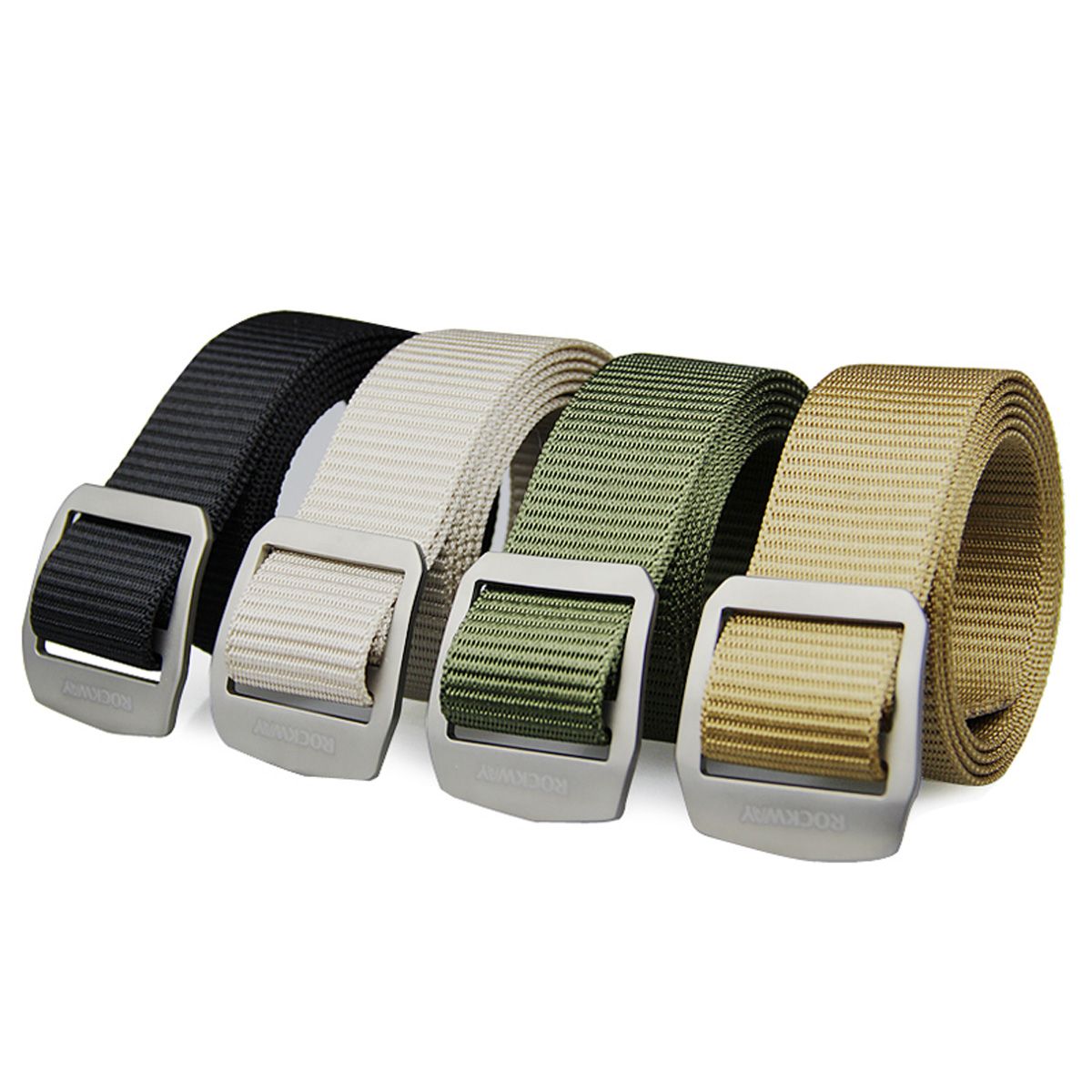 Rockway Unisex Patent Lock Belt Healthy Titanium Buckle And Durable ...