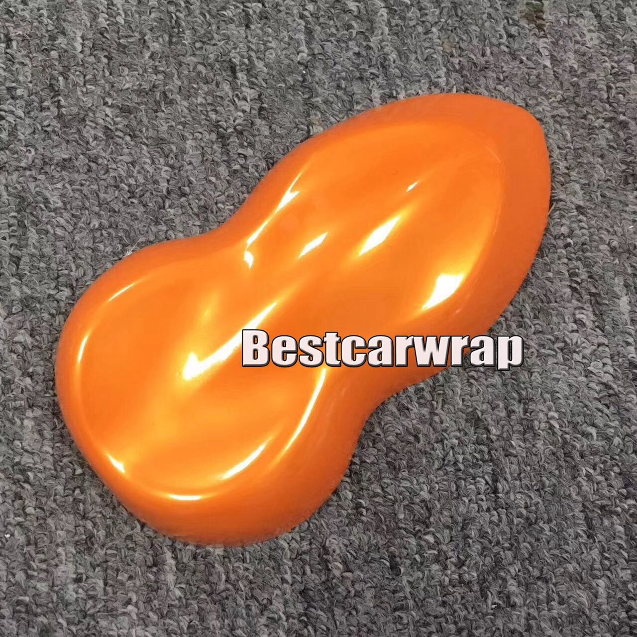 Wholesale Best Quality BRAND Dark Orange Gloss Metallic Vinyl Wrap Car ...