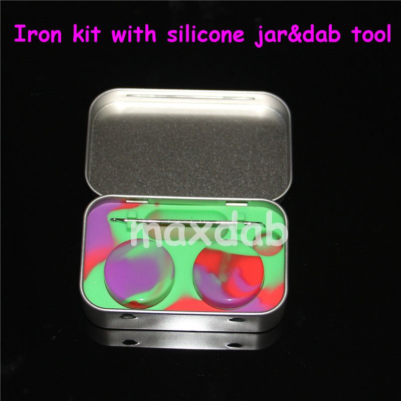 2021 Iron Silicon Box Non Stick Silicone Container Wax Box Colorful ...