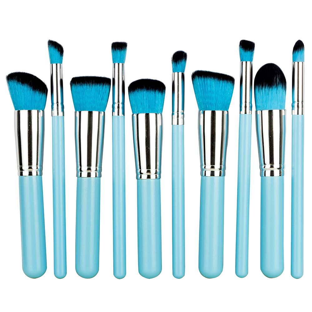 Professional Eye Blush Face Brush Sky Blue Synthetic Hair Sky Blue ...