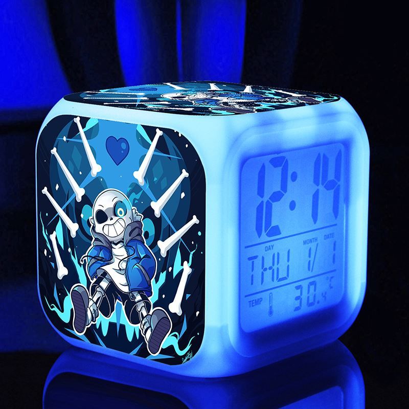 2017 Hot Sale Undertale Digital Alarm Toy Clocks Action Sans And ...