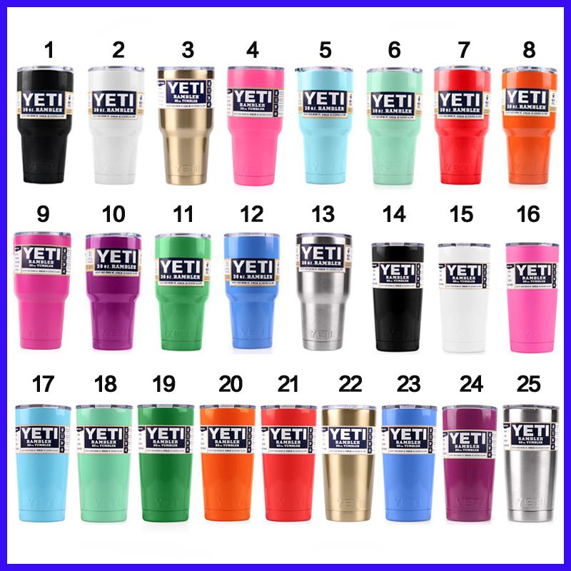 Multi Color Yeti Cup Powder Coated 20oz 30oz Yeti Rambler YETI Coolers Multi Color Yeti Cup Powder Coated 20oz 30oz Yeti Rambler YETI Coolers