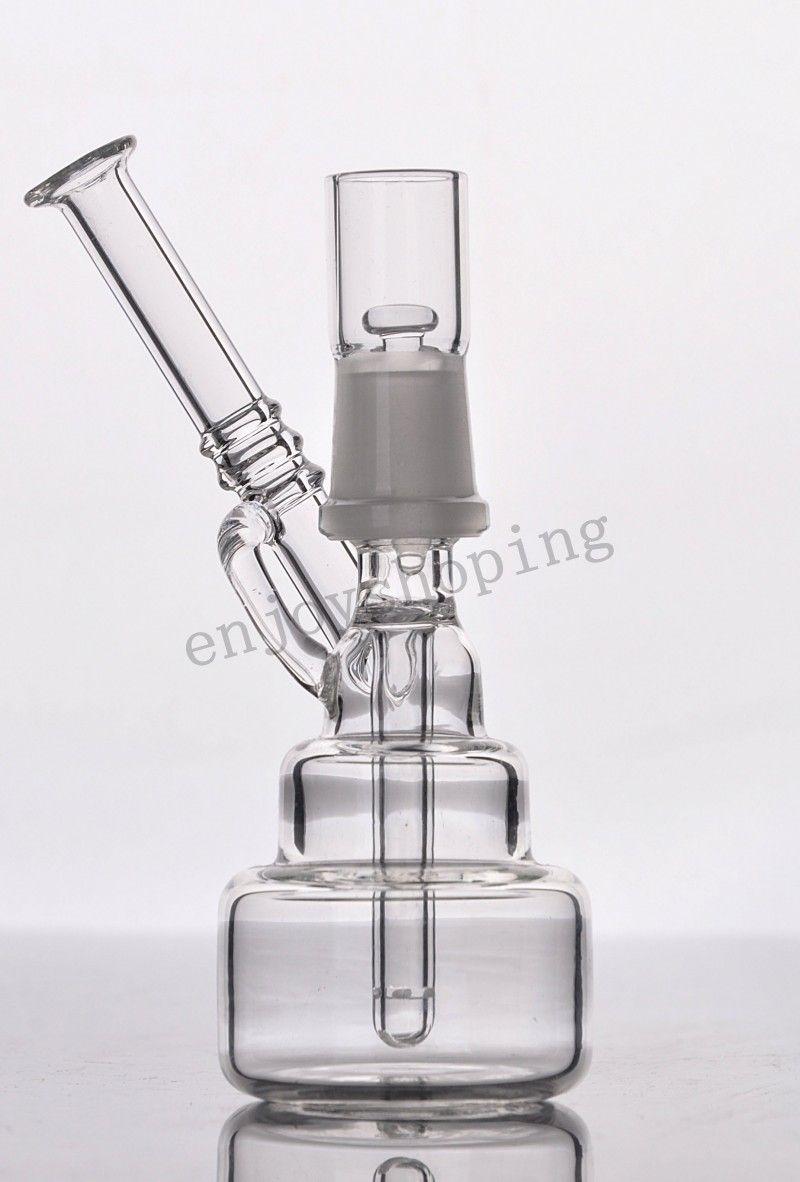 2022 Mini Beaker Bongs Clear Hand Blown Small Bong Cake Recycler Oil ...