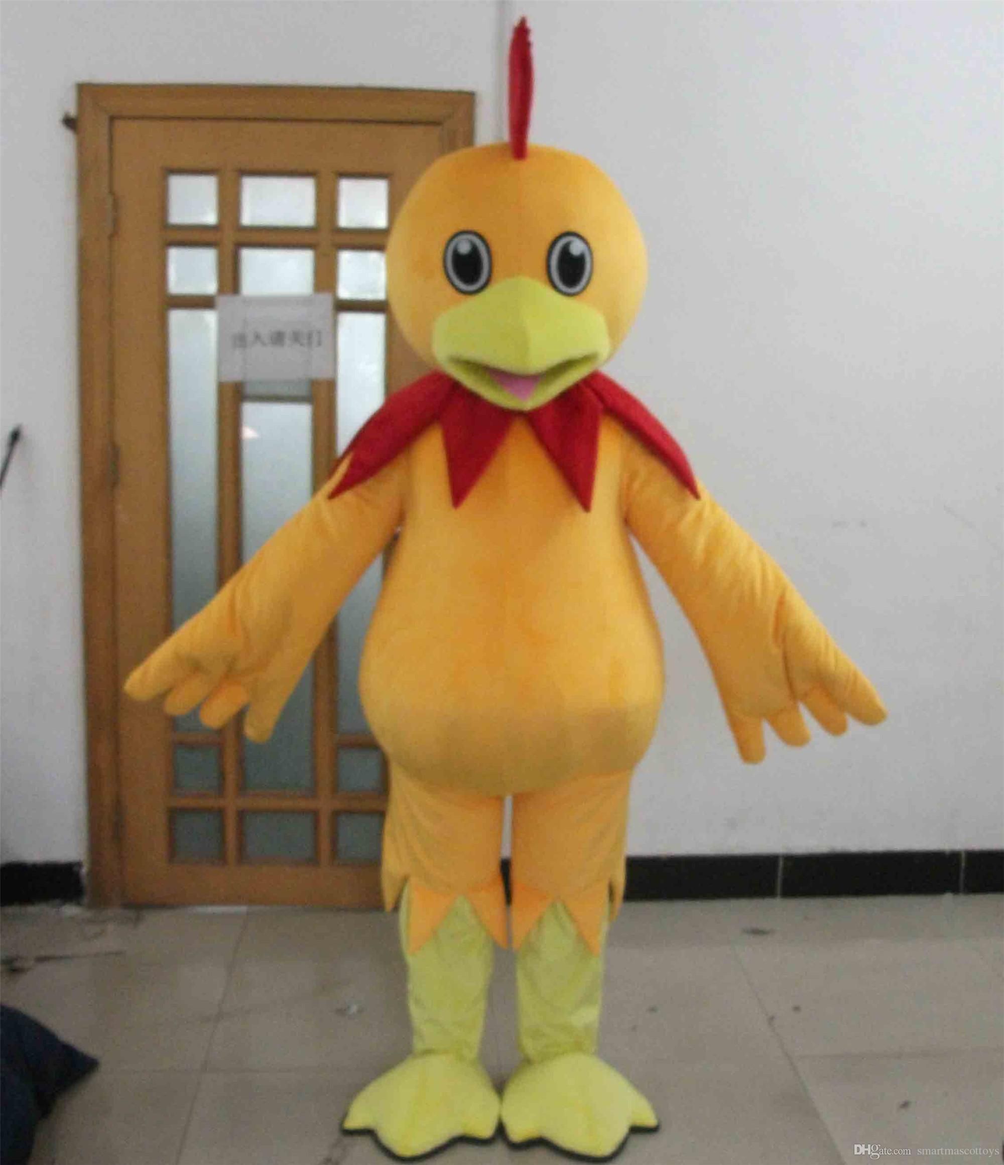 Compre 100% Imagen Real Disfraz De Pollo Un Lindo Disfraz De Mascota De ...