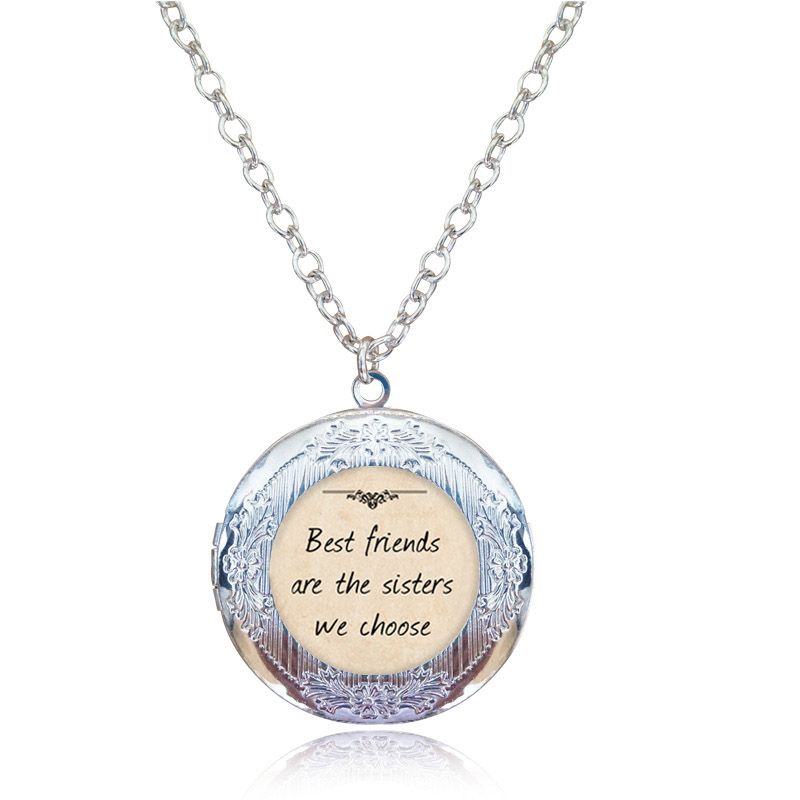 Best Best Friend Locket Necklace Best Friends Are The Sisters We Choose ...
