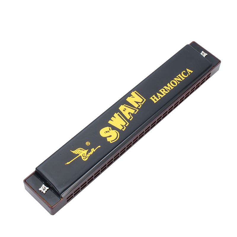 Acheter Swan 24 Trous Octave Harmonica Corps En Aluminium Panneau En Aluminium Instrument De ...