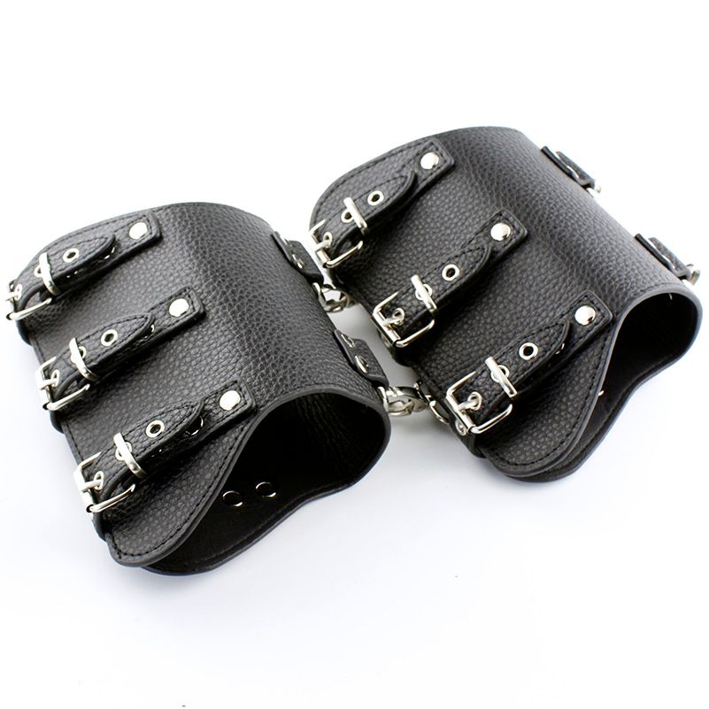 Leather Arm Binders Gothic Restraints Cuffs Arm Handcuffed Chastity Sex Toys Kristen Stewart