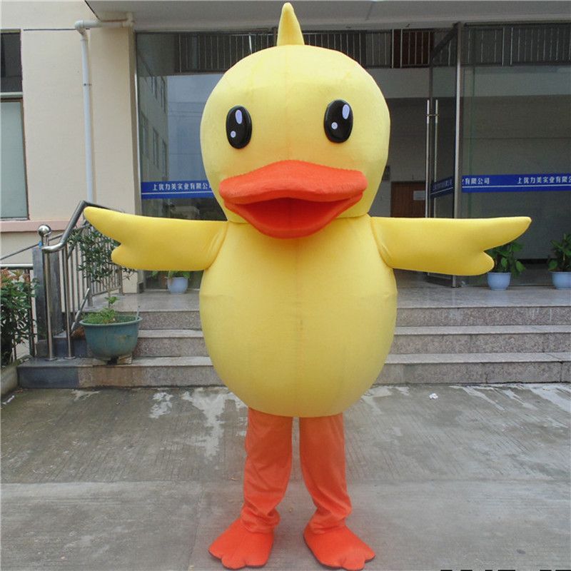 Fast Ship Rubber Duck Mascot Costume Big Yellow Duck Cartoon Costume ...