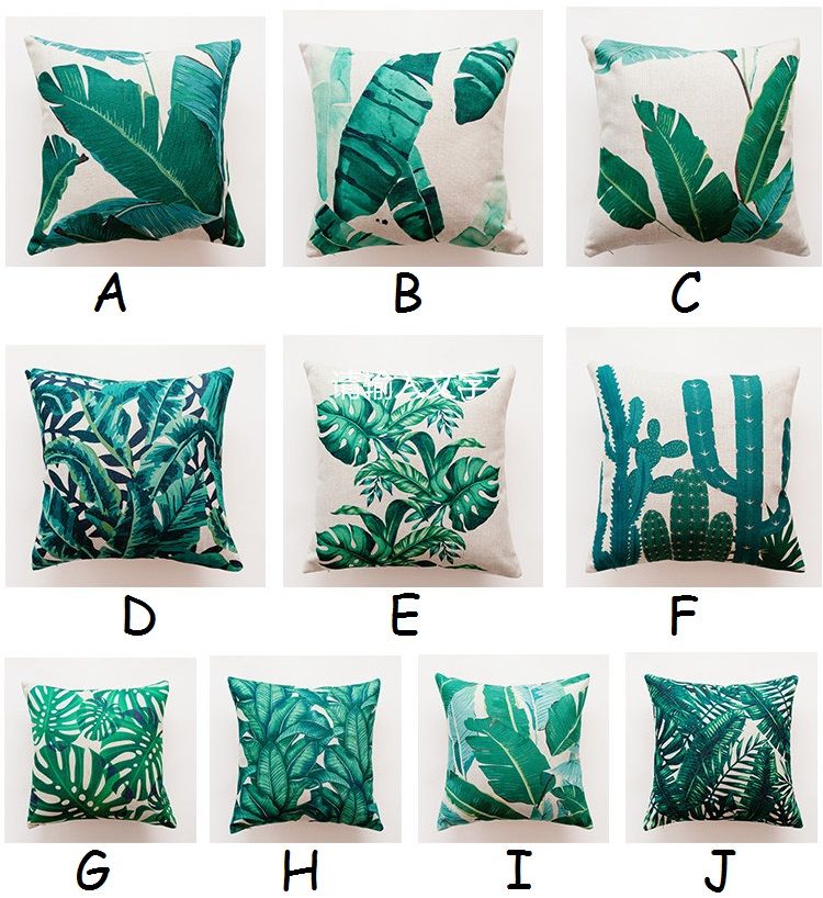 Tropical Sofa Pillows | Baci Living Room