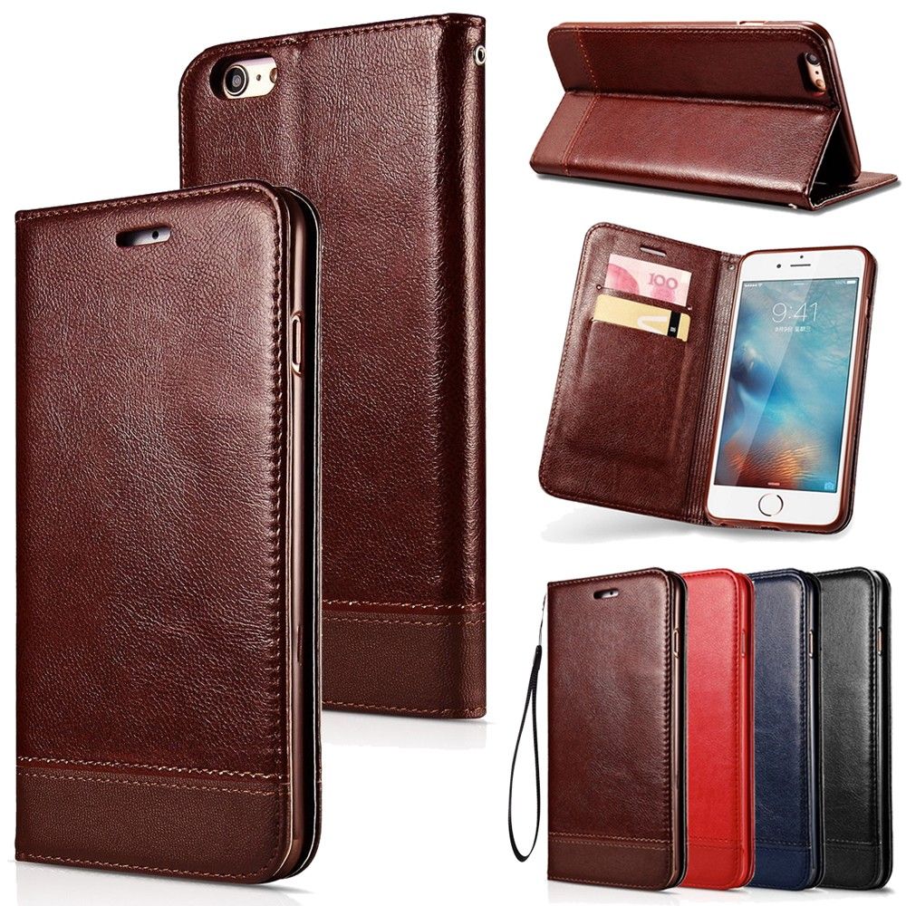 Genuine Leather Case For IPhone 6 6S 4.7 Flip Cover Case For IPhone 6S ...