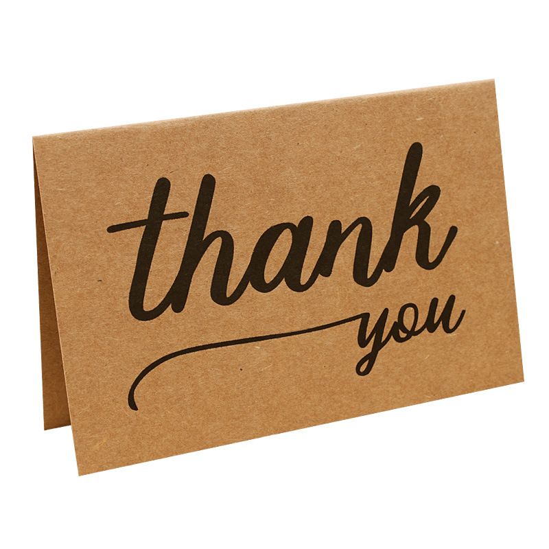 Vintage Brown Wedding Party Thank You Kraft Cards Wholesale Greeting ...