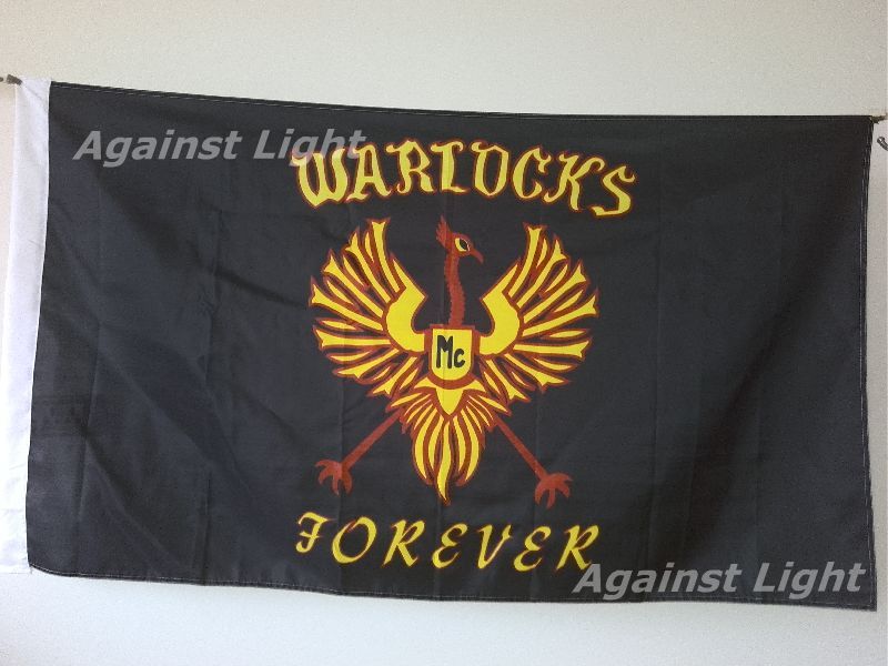 2017 Warlocks Motorcycle Club Flag 90 X 150 Cm Polyester Warlocks ...
