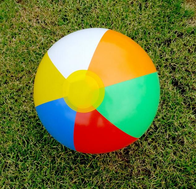 Acheter 30cm 6 Couleurs Été Jouet Ballon Gonflable Flotteur Piscine De ...