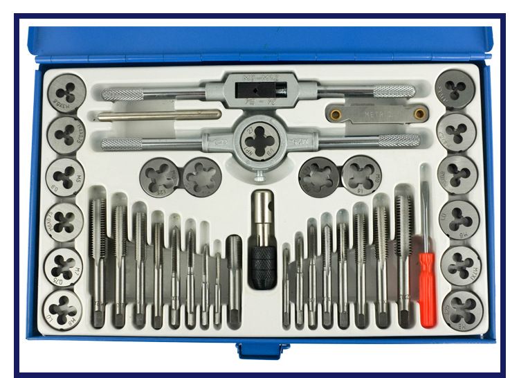 Acheter / Set Filetage À La Main M3 ~ M12 Filetage Filetage Métrique Tarauds Tarauds Matrice De ...