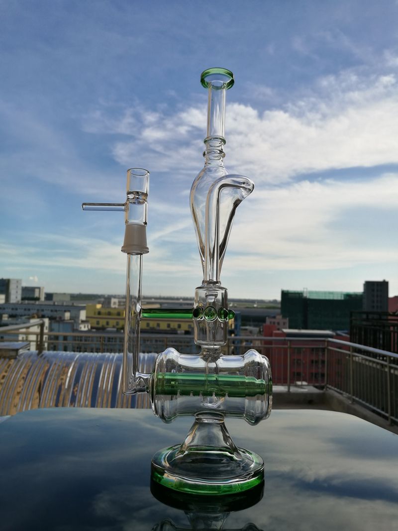 2017 Glass Water Bongs Triple Hammer Chamber Bong 13 Inchs Tall 390g/Pc ...