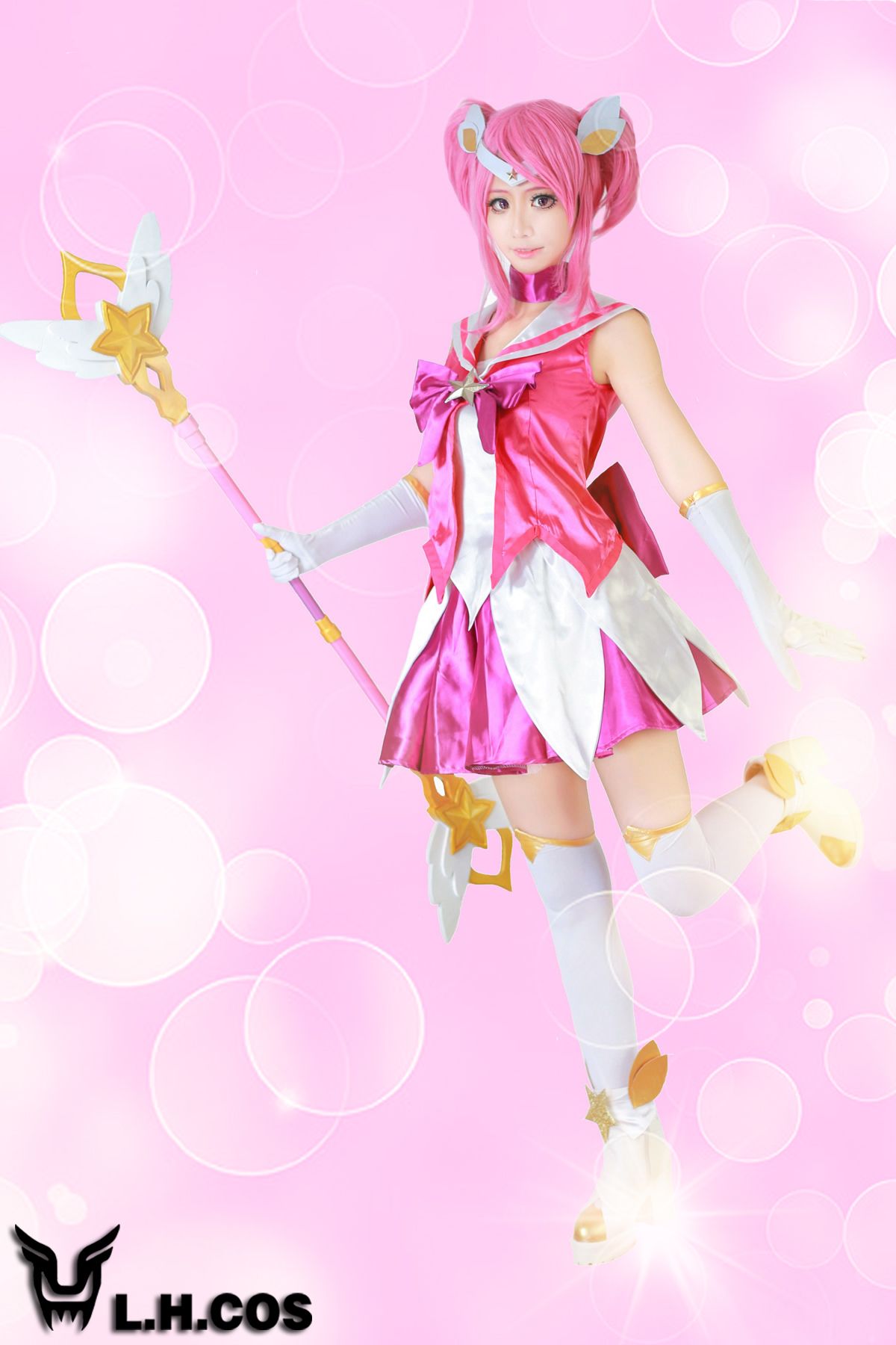 Lol Female Hero Alliance Shining Girl Magical Girl Lacus Cosplay ...