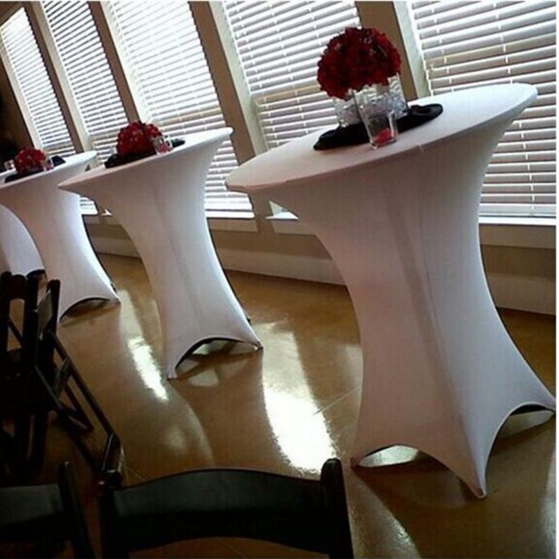 Spandex Table Cloth Lycra 80cm Diameter Cocktail Stretch Table Cover ...