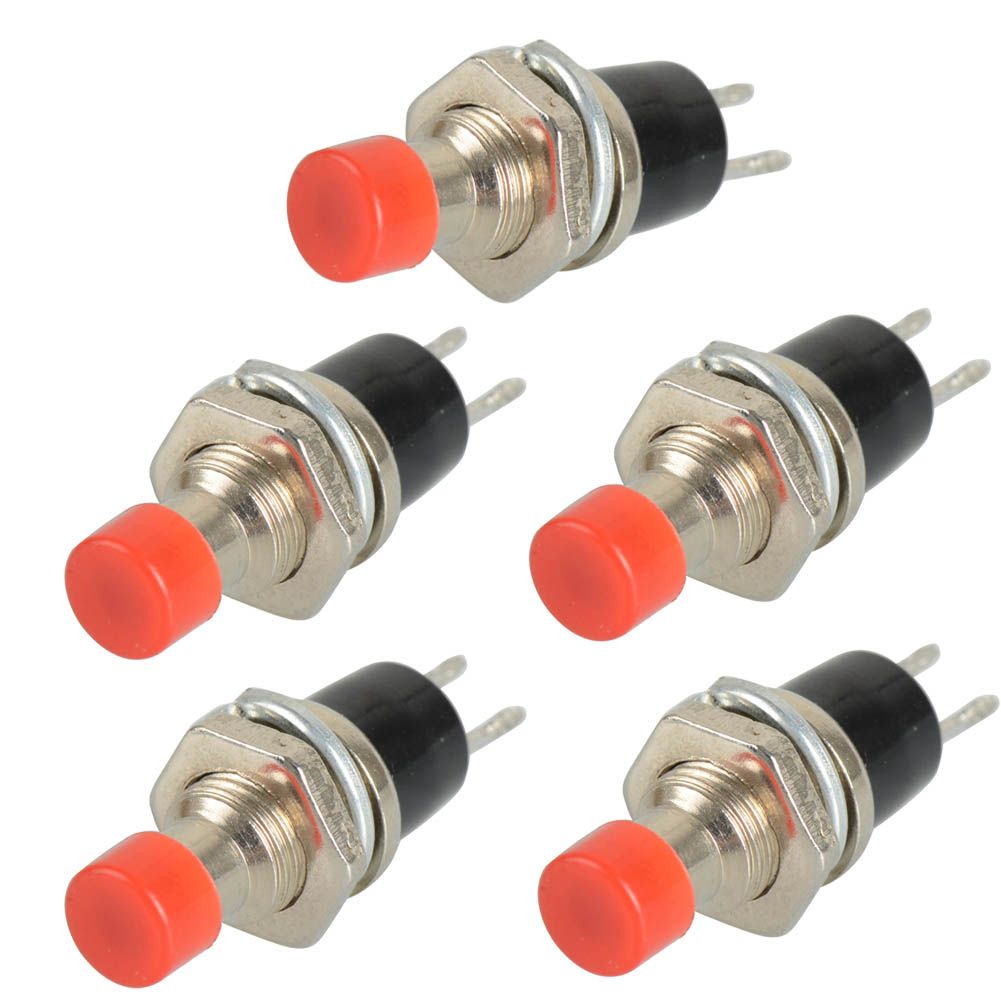 Business & Industrial 10pc Black Mini Lockless Momentary ON/OFF Push ...