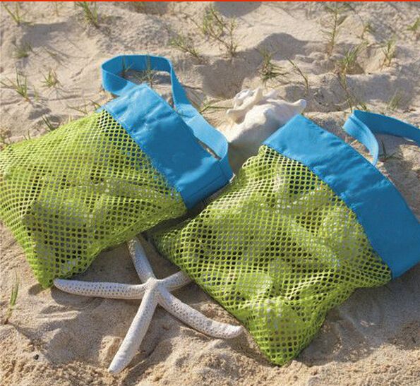 Children Mesh Shell Bag Summer Beach Seashell Shell Tote Bag Shells ...
