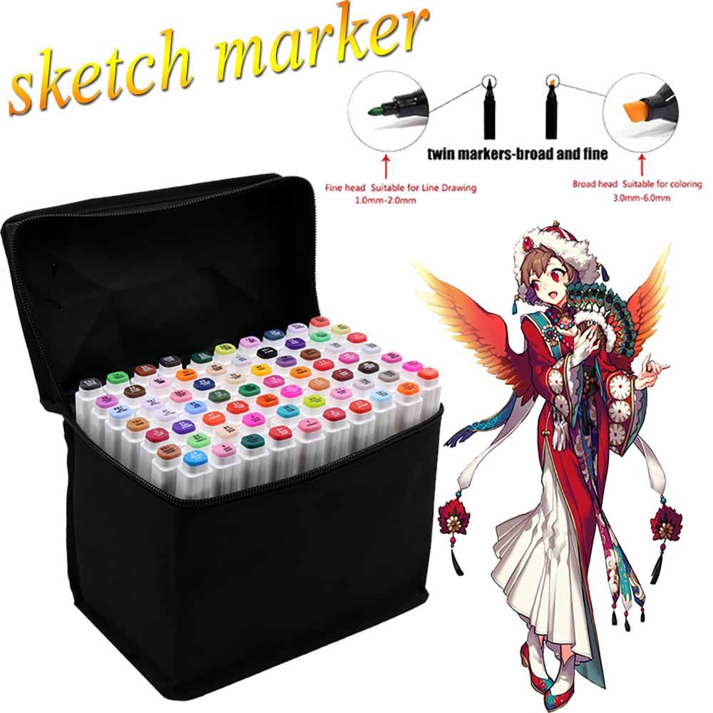 2019 Painting Art Mark Pen Alcohol Paint Marker Pen Manga Cartoon ...