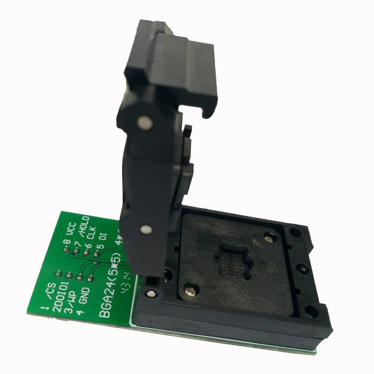 BGA24 to DIP48 1.0MM Programming Socket IC Size 6*8 Mm/BGA24 to 48 ...