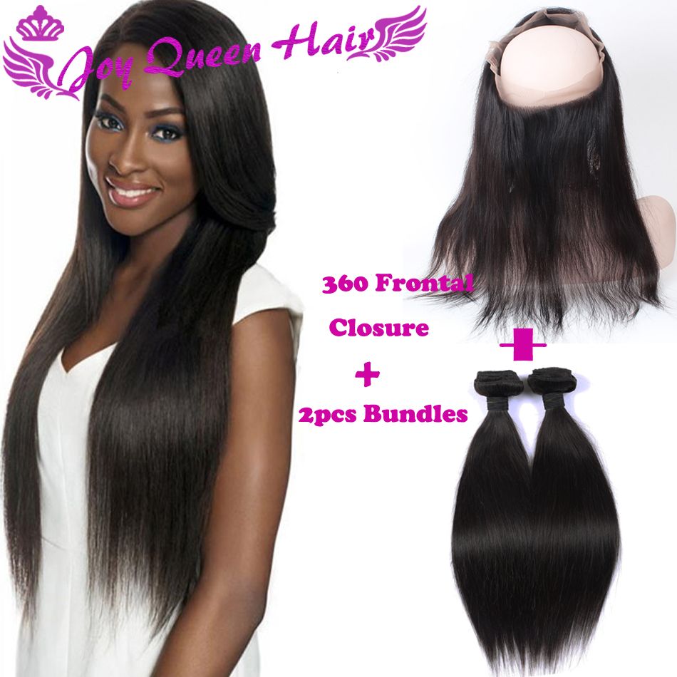 2019 360 Lace Frontal Closure With Bundles Brazilian Human Hair Lace ...