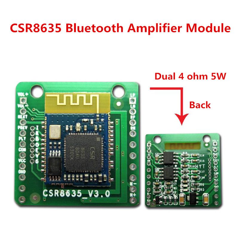 CSR8635 2x5W Bluetooth 4.0 /4.1 Amplifier Board Audio Bluetooth 4.1 ...