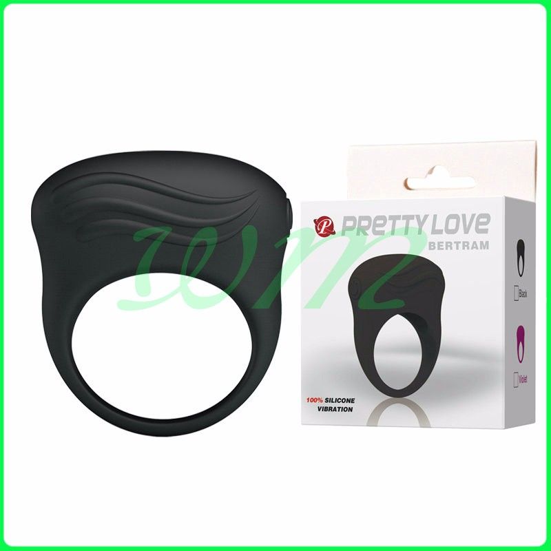 Pretty Love Silicone Penis Ring Clitoris Vibrator For Men Delay Penis