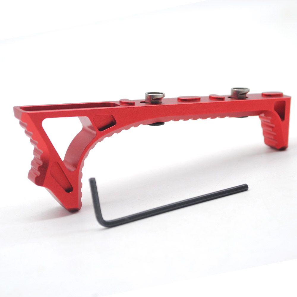 Red Aluminum Tactical Keymod Angled Forward Grip Hand Stop Foregrip 118 ...