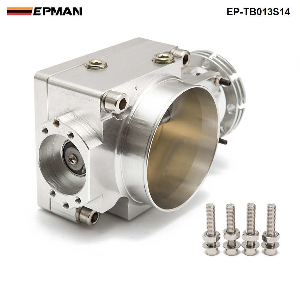 EPMAN -70mm Intake Throttle Body Cnc W/adptor Plate Billet Race For ...