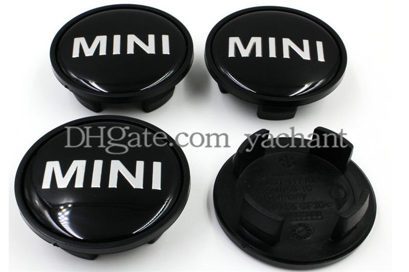 Car Accessories MINI Black Wheel Center Hub Caps Cover 52mm Fit For ...