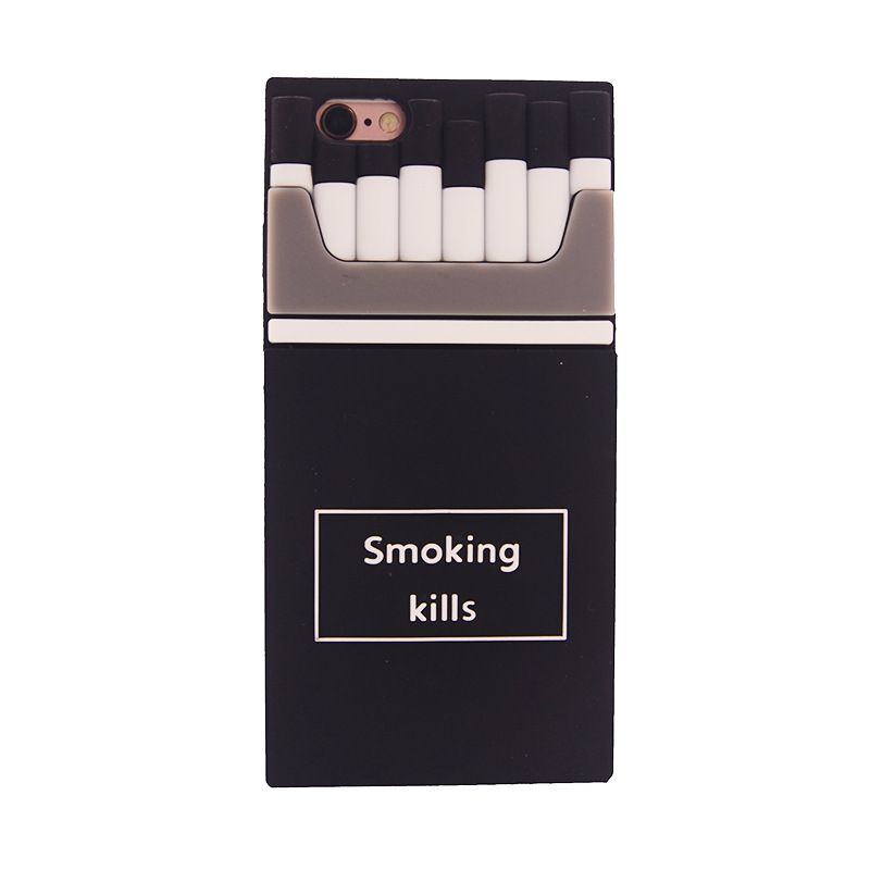 Silicone Cigarette Box Phone Case For IPhone 4 5 6 6s Plus For Samsung ...