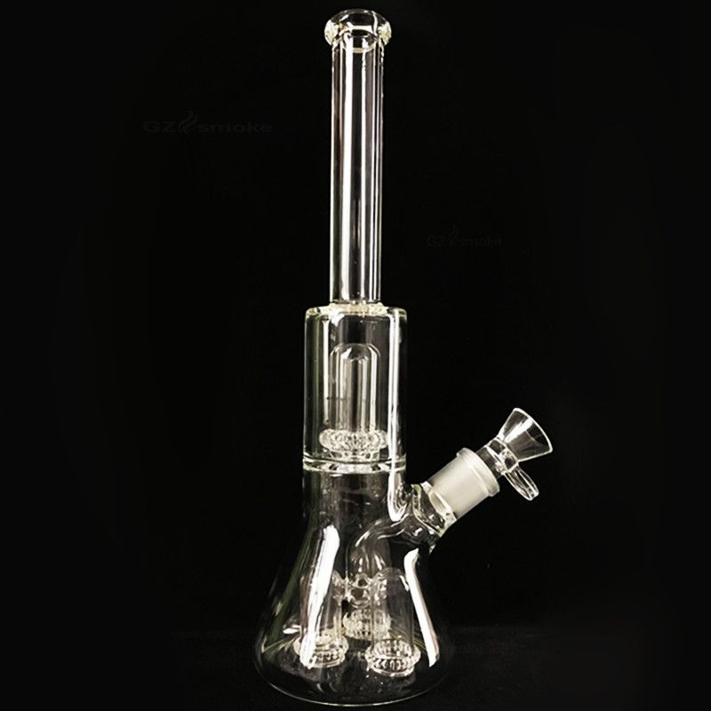 2019 Glass Bongs Water Pipes Bong Thick 4 Honeycomb Filter Brid Nest ...
